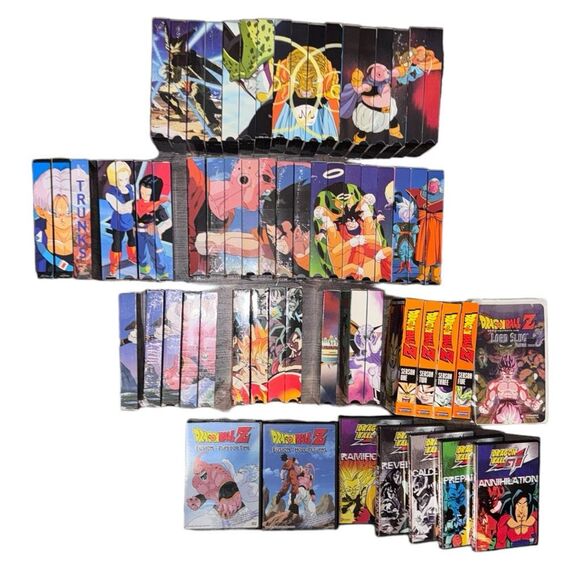 Dragon Ball Z | Media | Dragon Ball Z Uncut Vhs Tapes Huge Lot Vhs Collection Movies Dvds ...